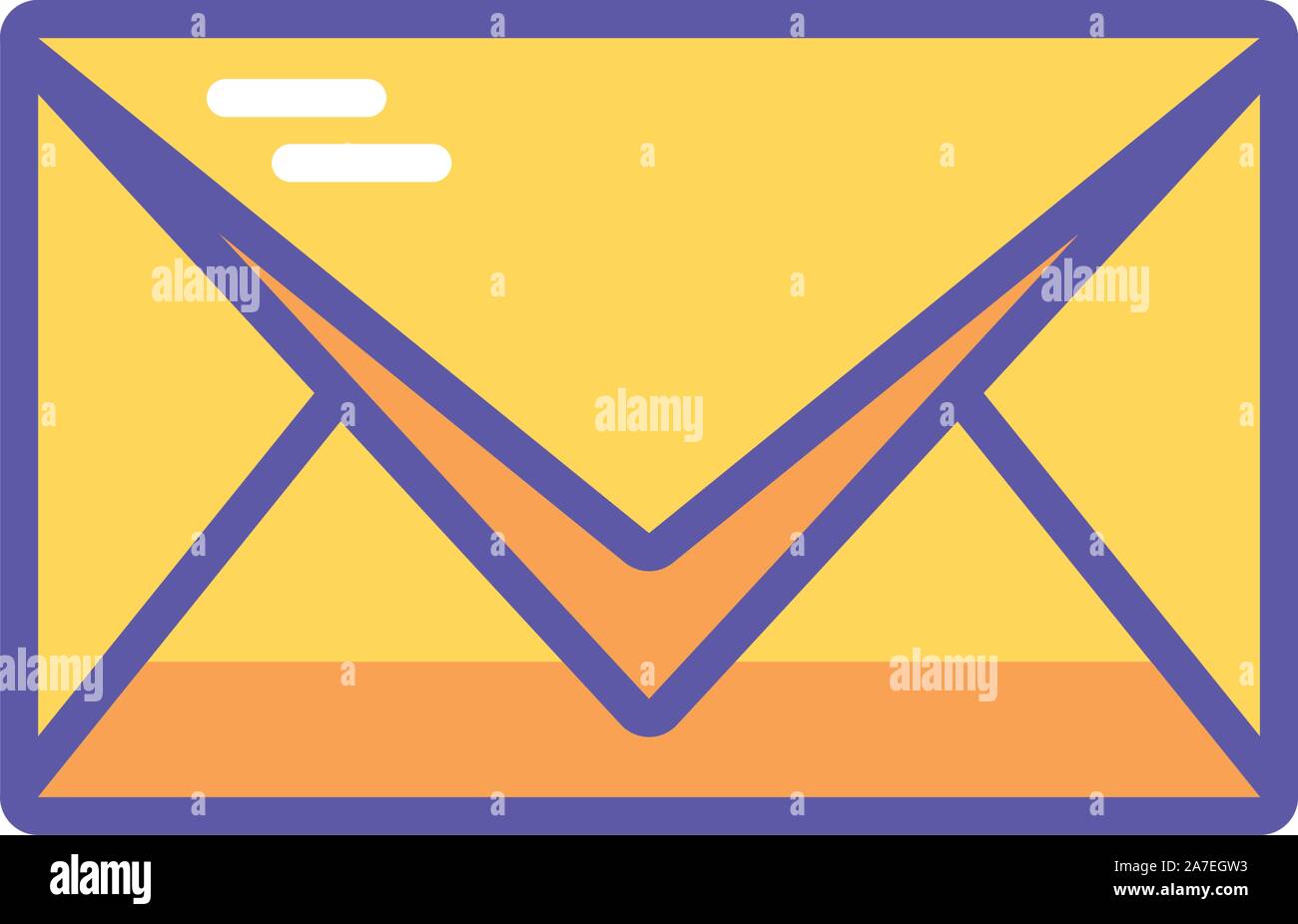 envelope closed in white background vector illustration design Stock ...