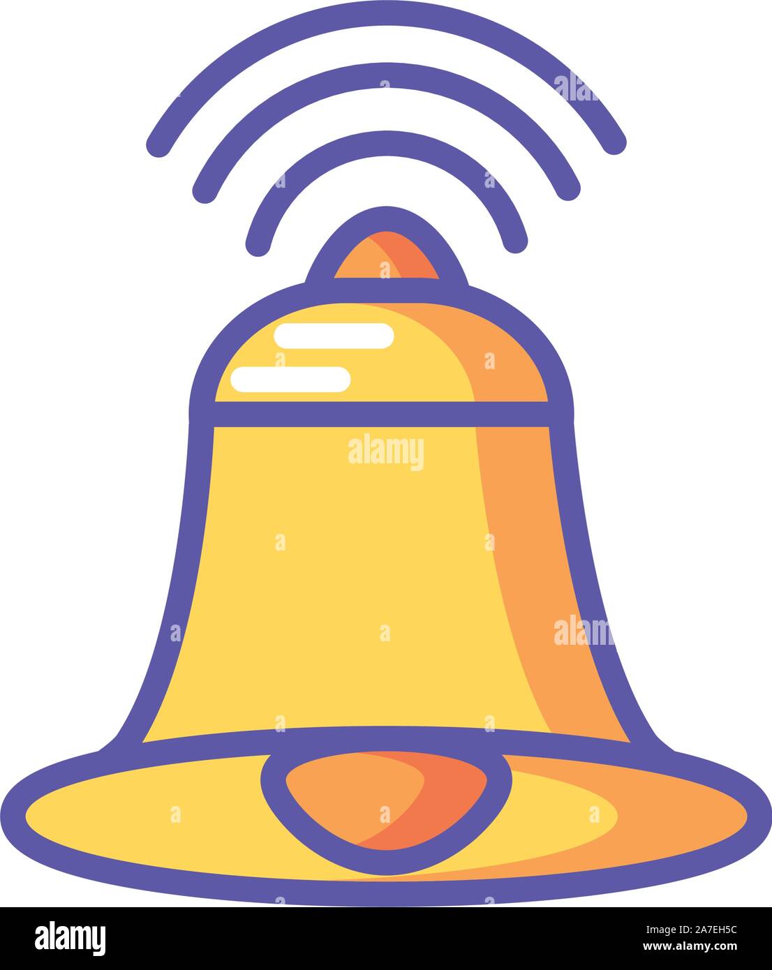 alarm bell on white background vector illustration design Stock Vector ...