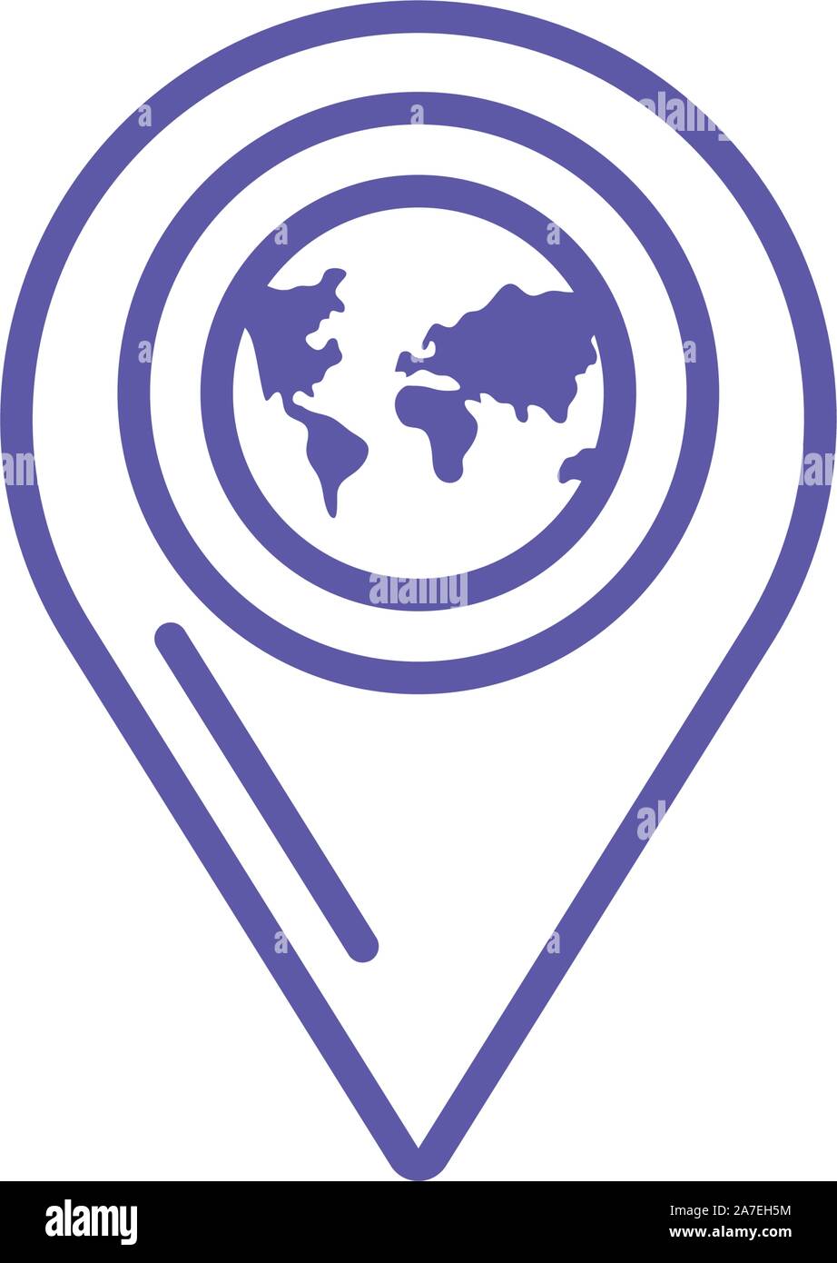 pointer of place optimization in white background vector illustration ...