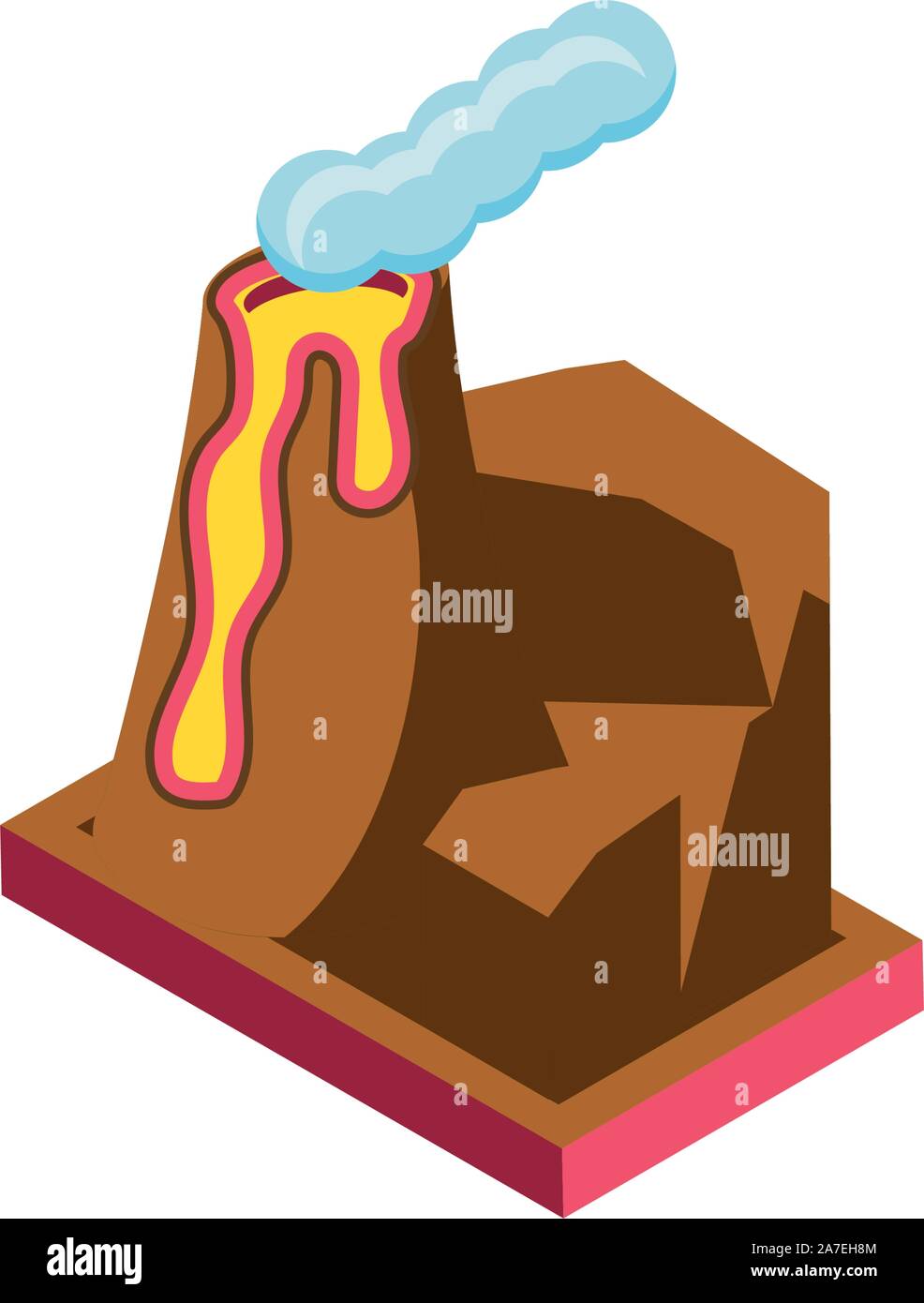 Iceland lava flow Stock Vector Images - Alamy