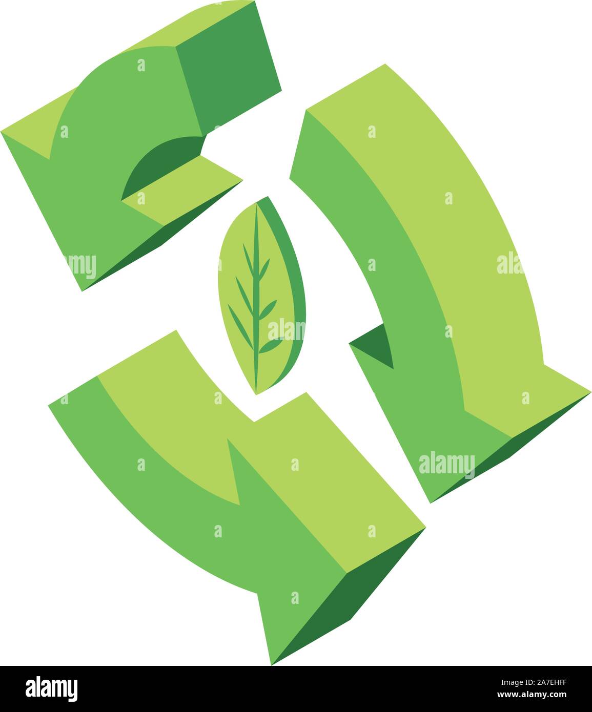 renewable energy symbol on white background vector illustration design ...