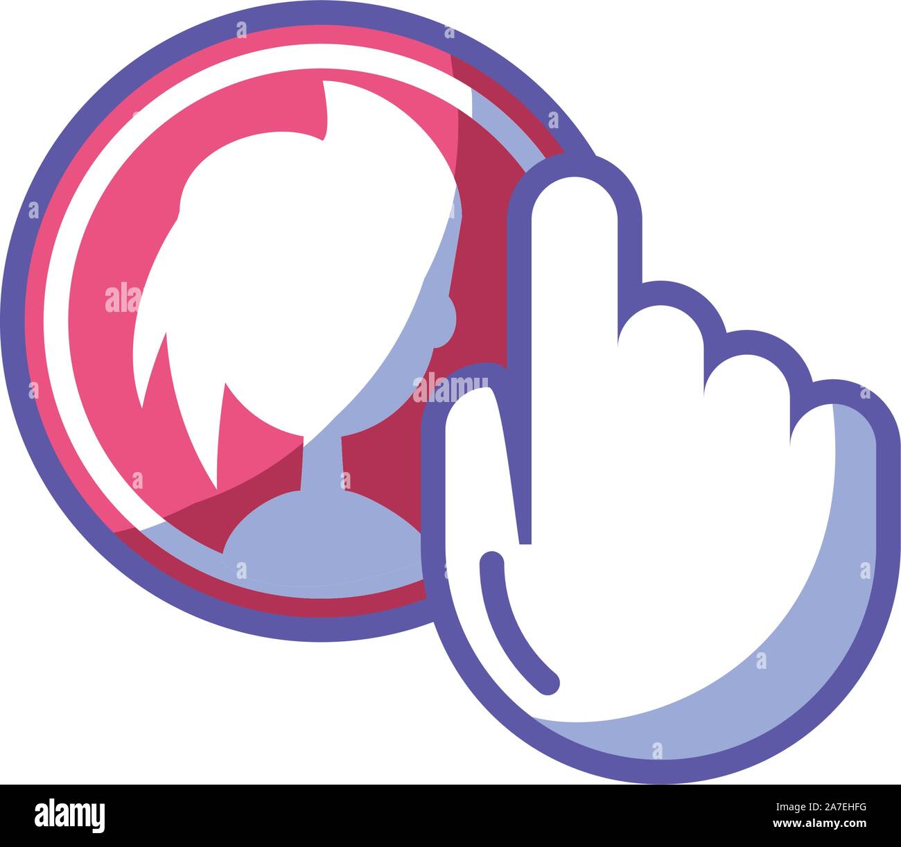 add person in social profile on white background vector illustration ...