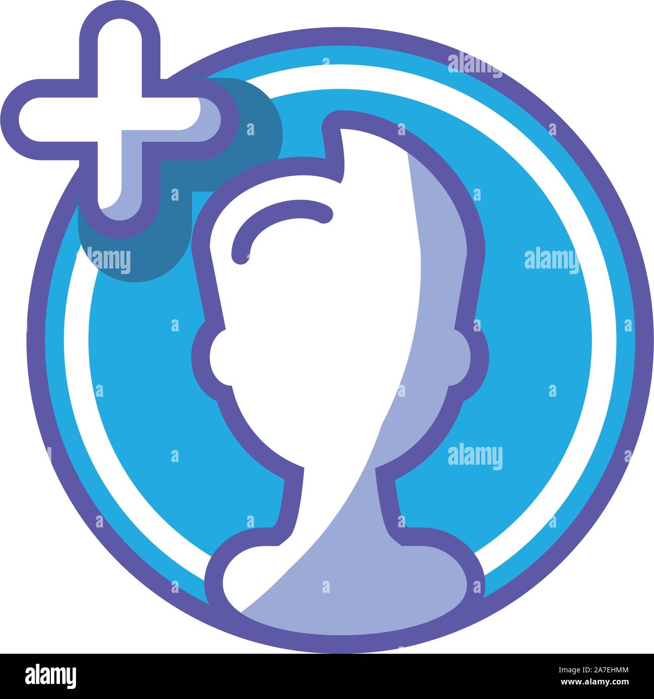 add person in social profile on white background vector illustration ...