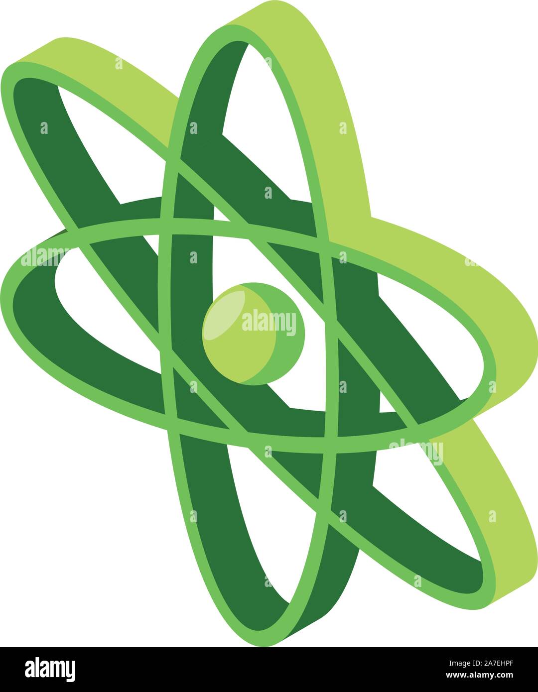 atom symbol on white background vector illustration design Stock Vector ...