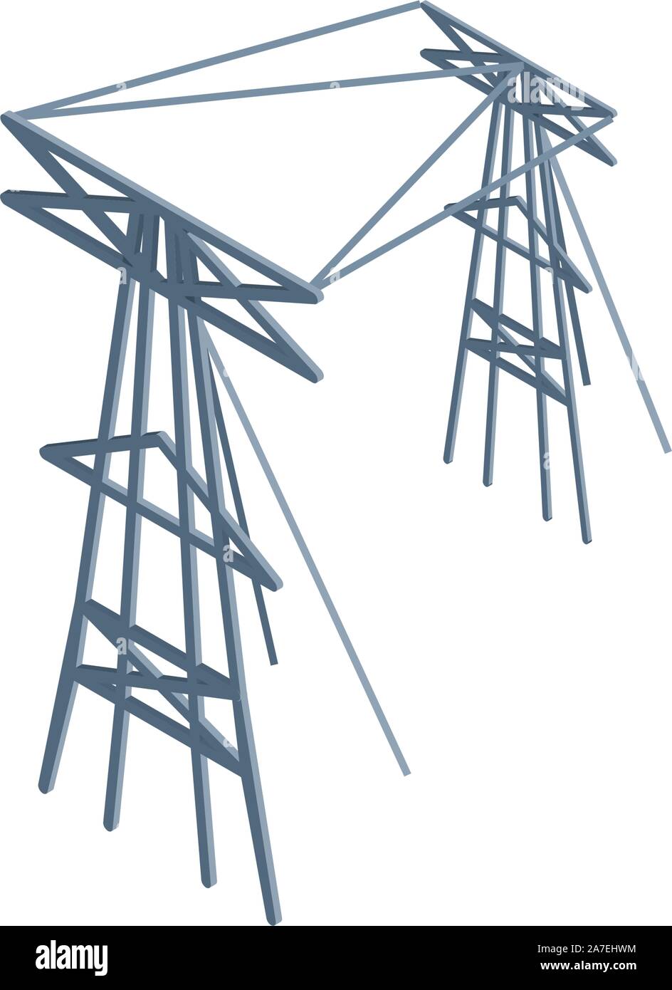 transmission tower on white background vector illustration design Stock ...