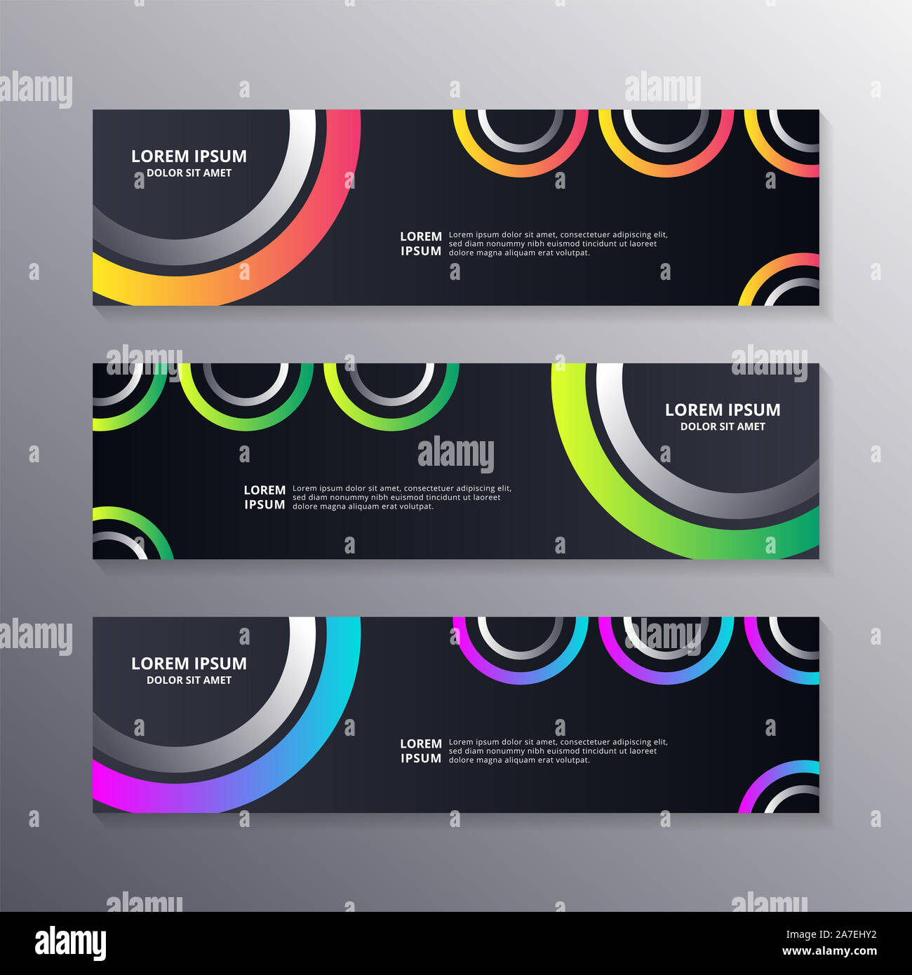 Business Banner Template, Layout Dark Background Design, Corporate ...