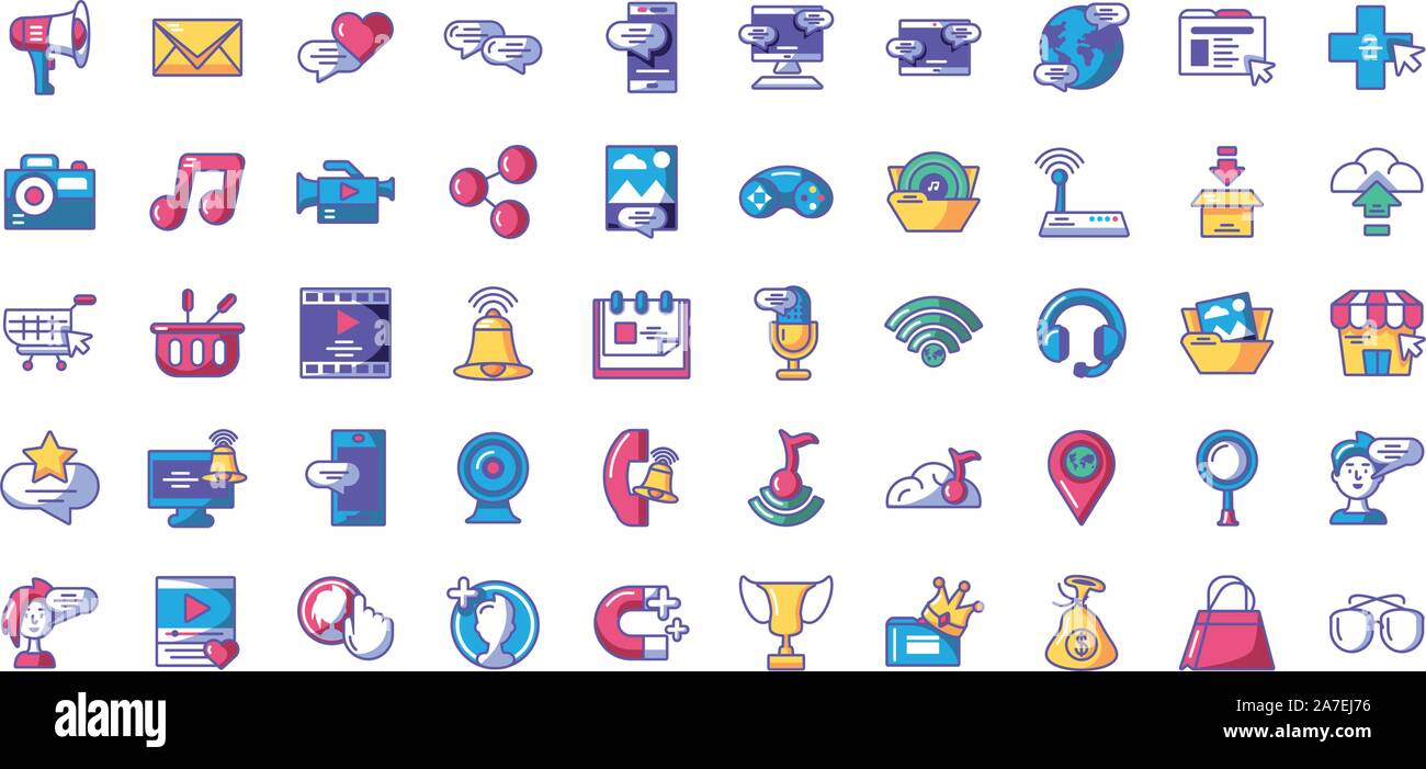 Search comment white icons Stock Vector Images - Alamy