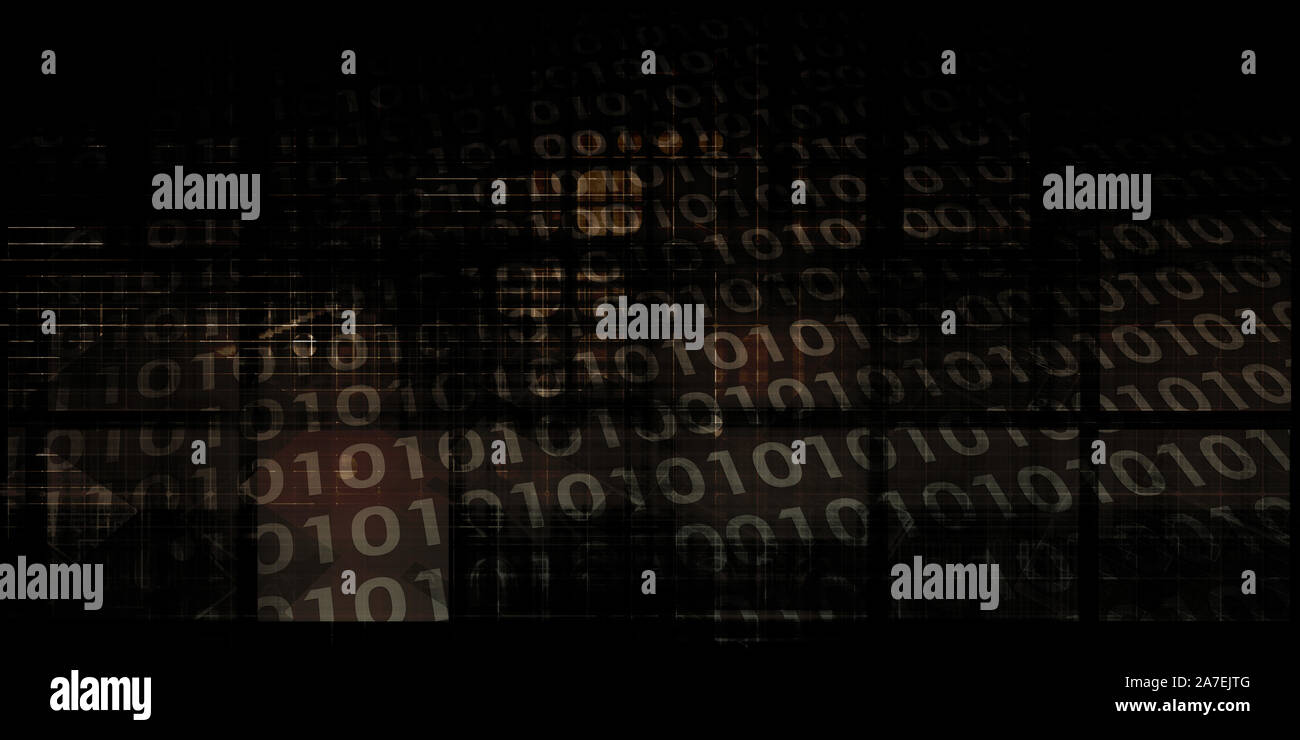 Binary Technology Background as a Digital Concept Stock Photo - Alamy