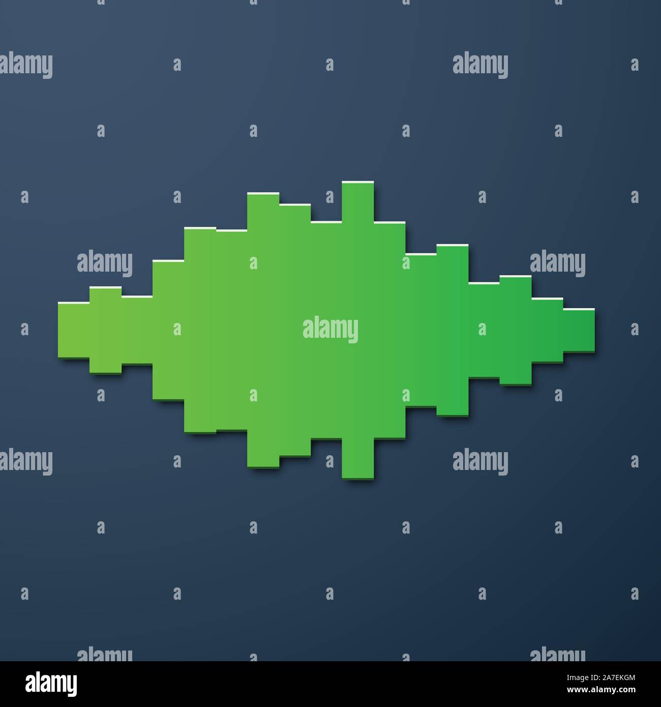 Silhouette of sound waveform with shadow Stock Vector Image & Art - Alamy