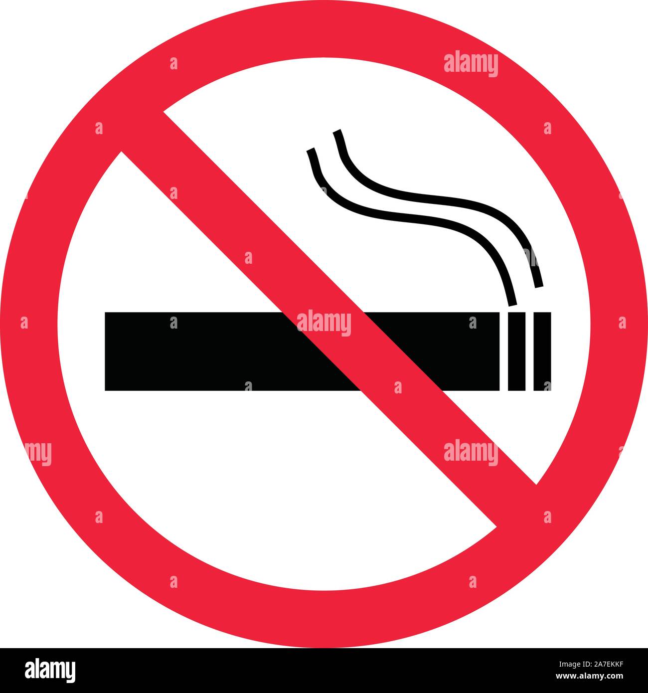 no smoking sign on white background. flat style. no smoking icon for ...