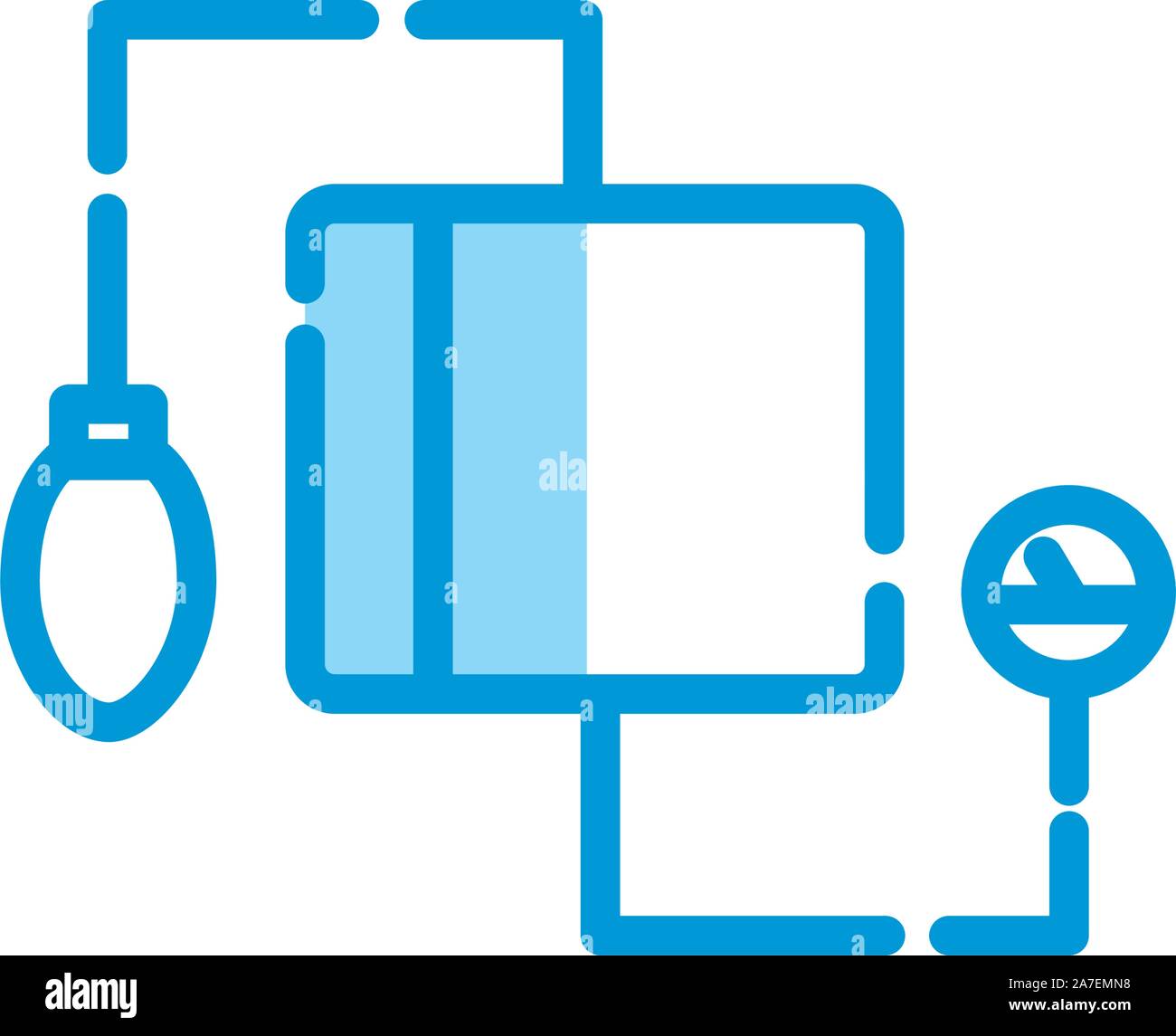 Isolated medical blood pressure kit icon vector design Stock Vector ...