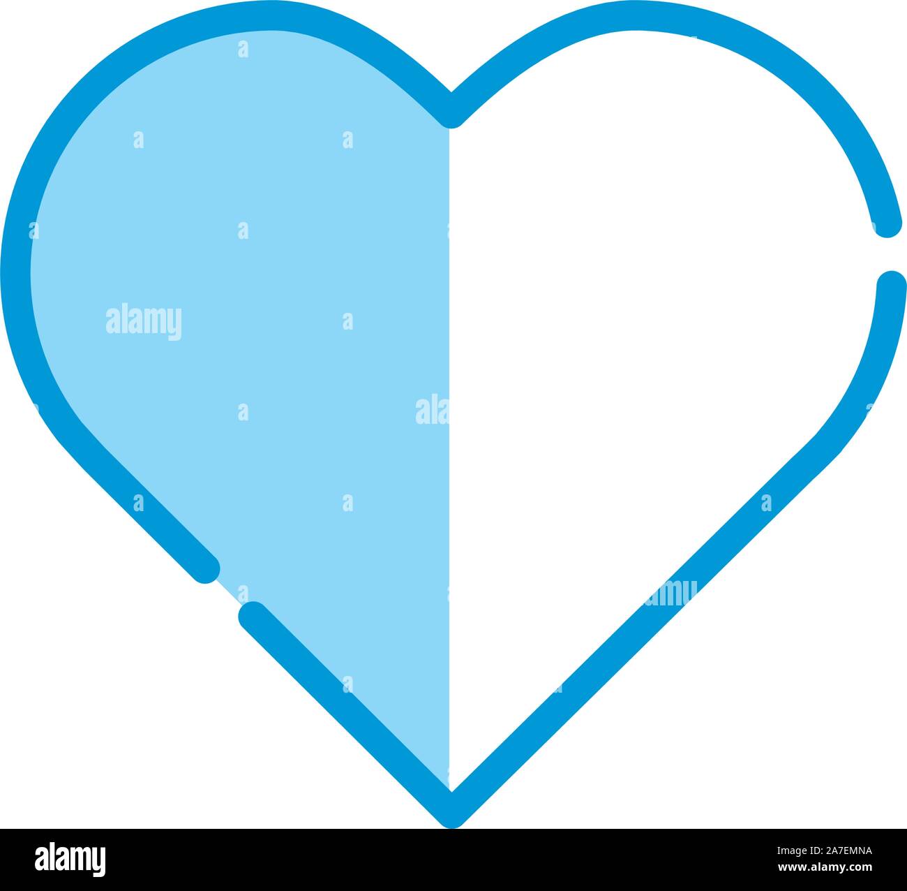 Isolated heart shape vector design Stock Vector Image & Art - Alamy