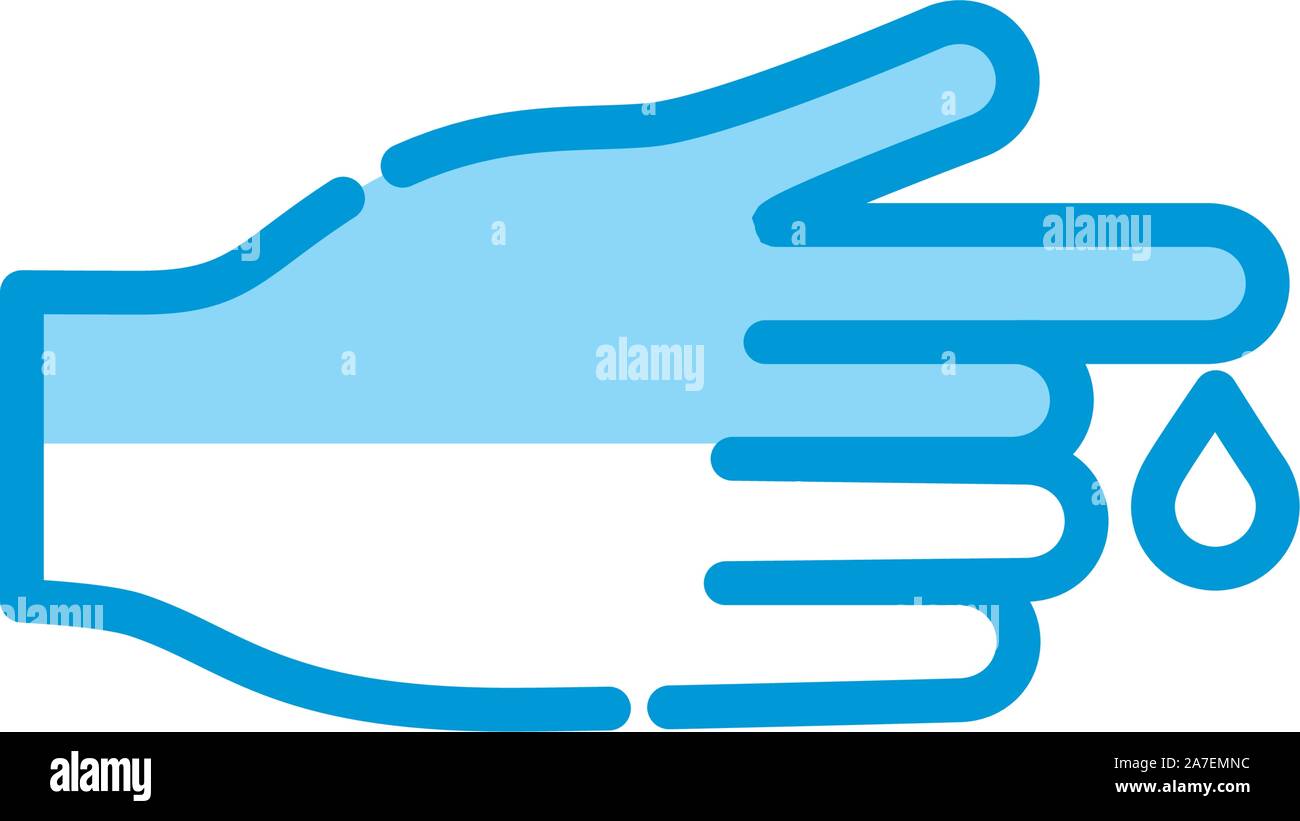 Isolated hand and blood drop icon vector design Stock Vector Image ...
