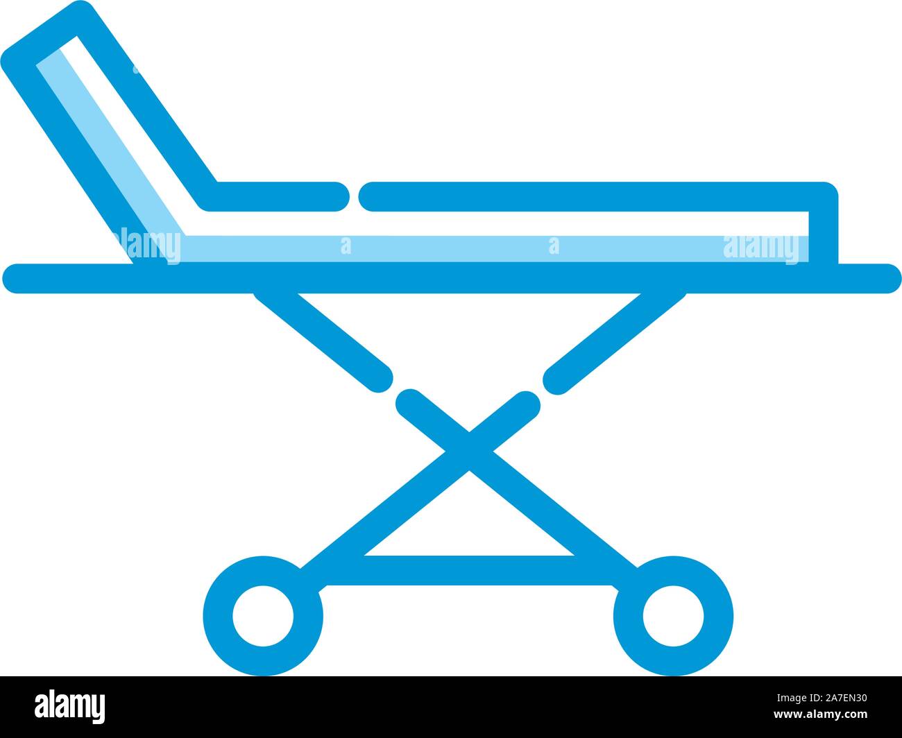 Isolated medical stretcher icon vector design Stock Vector Image & Art ...