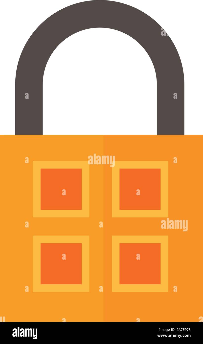 Old metal gate with padlock Stock Vector Images - Alamy
