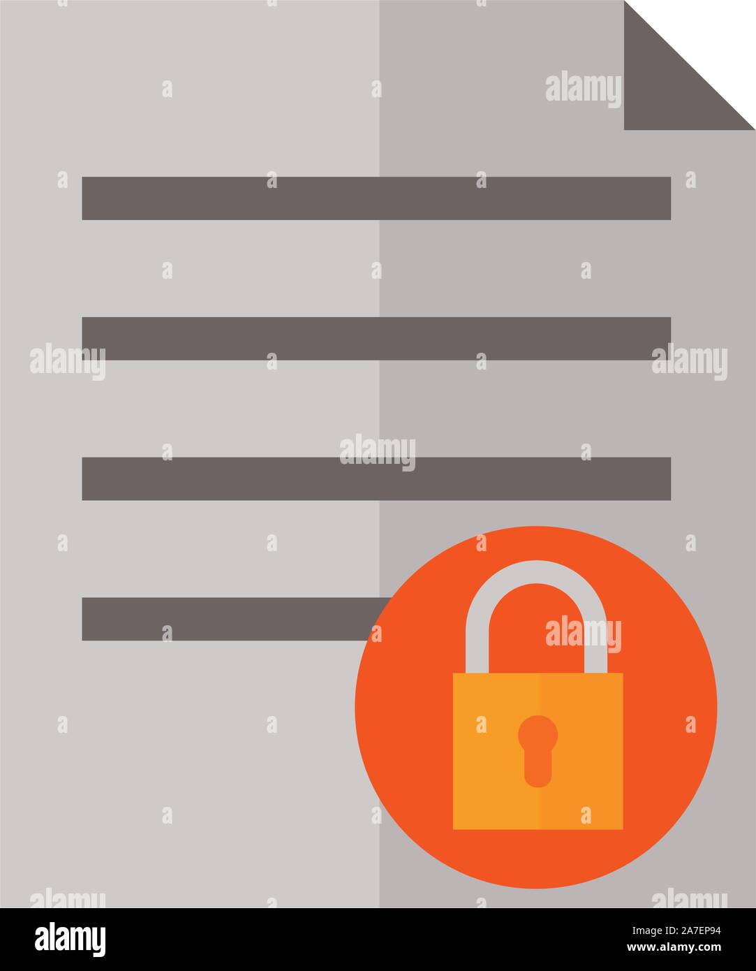 Document of security system vector design Stock Vector Image & Art - Alamy