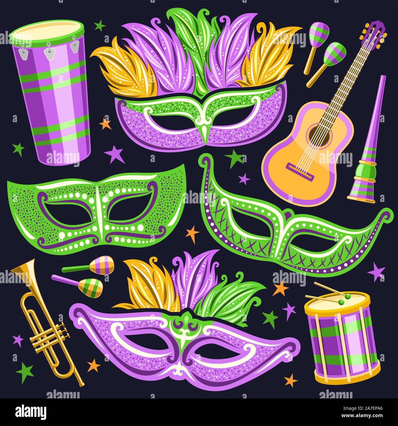 Masks in venice Stock Vector Images - Alamy