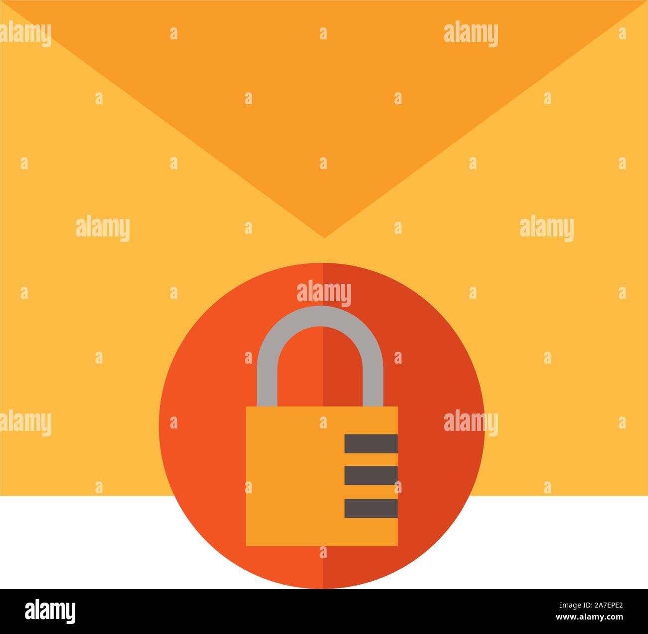 Envelope of security system vector design Stock Vector Image & Art - Alamy