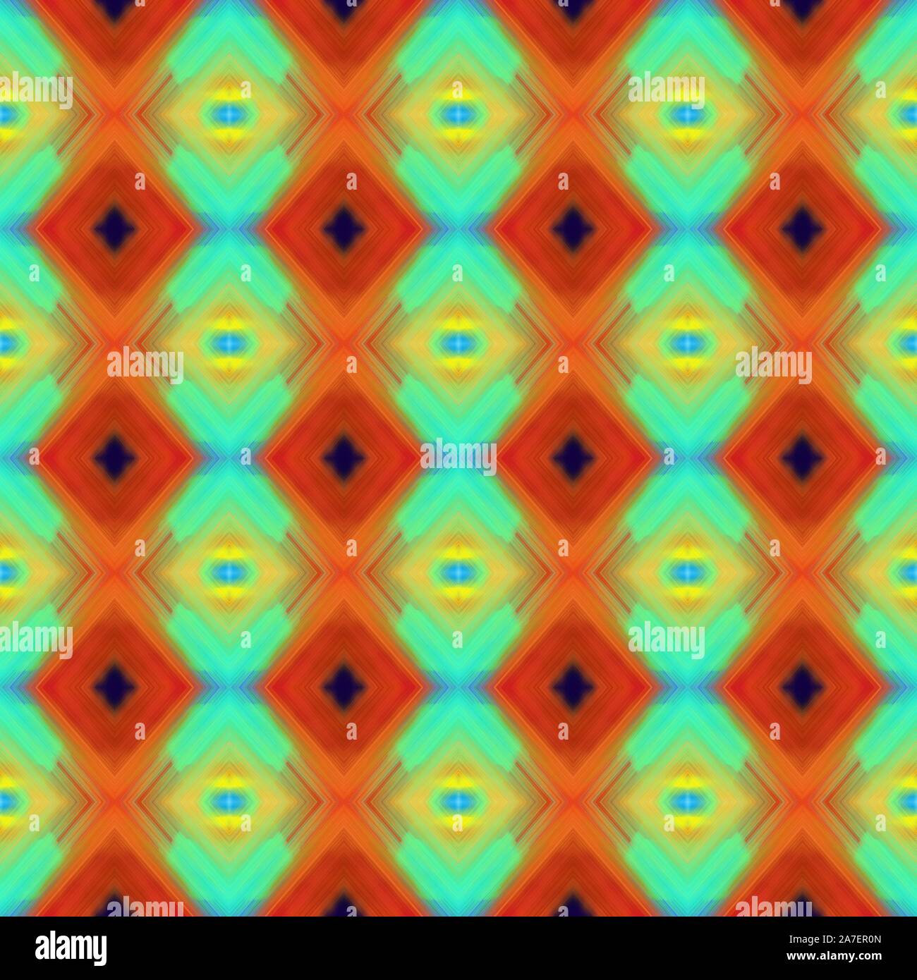 seamless pattern with dark khaki, firebrick and turquoise colors can be ...