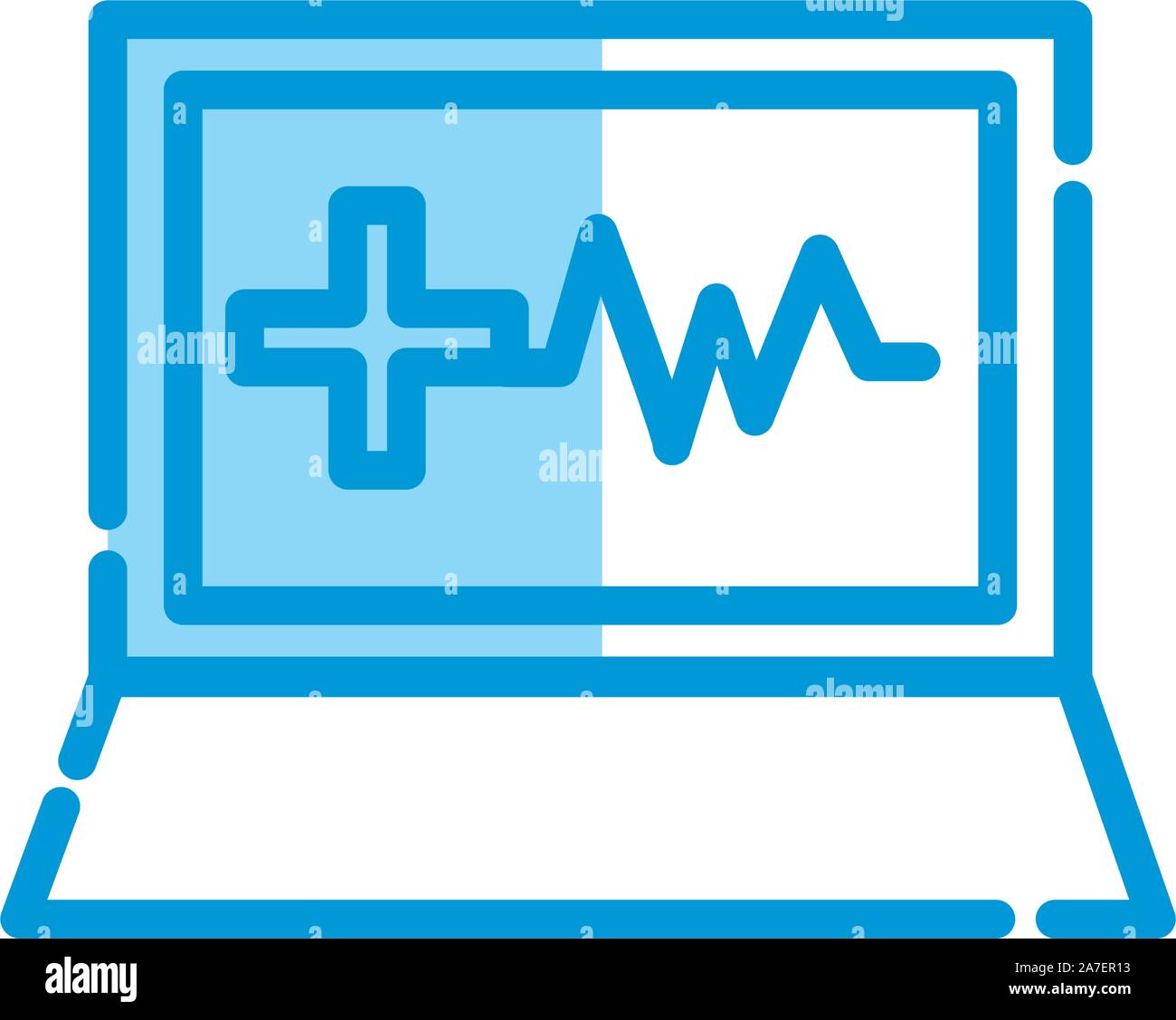Isolated medical heart pulse icon vector design Stock Vector Image ...