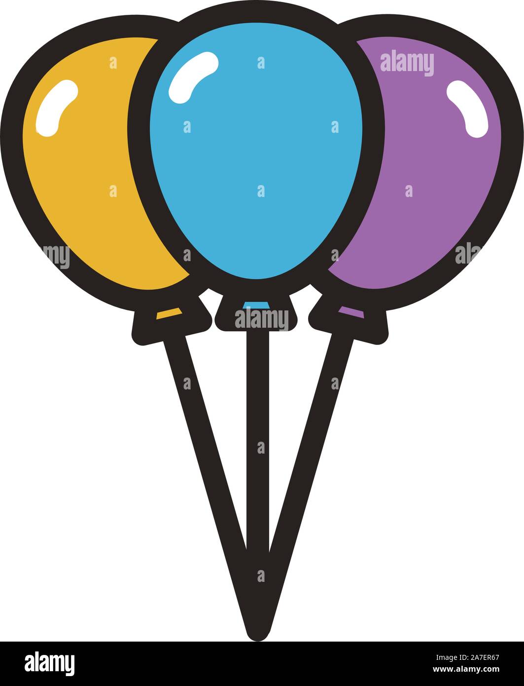 Isolated balloons vector design Stock Vector Image & Art - Alamy