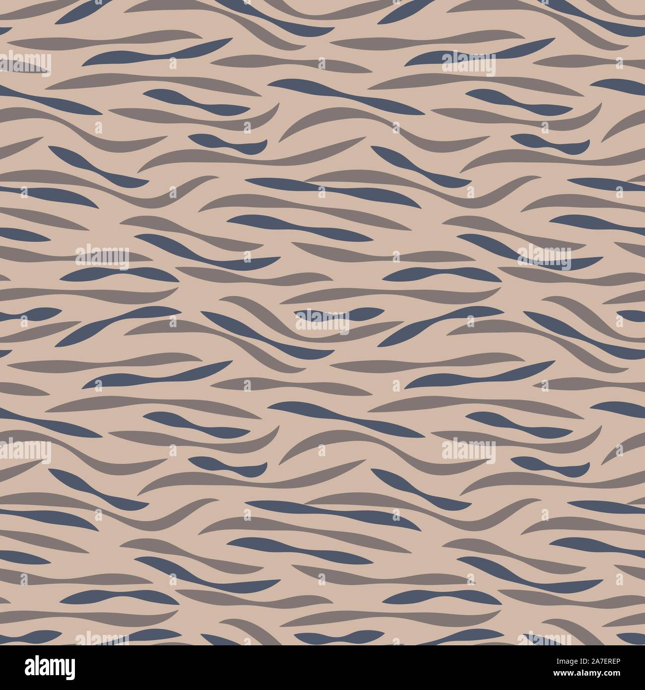 seamless vector pattern with zebra print wavy lines in neutral sand ...