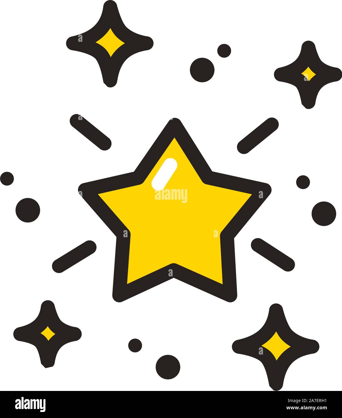 Isolated star shape vector design Stock Vector Image & Art - Alamy