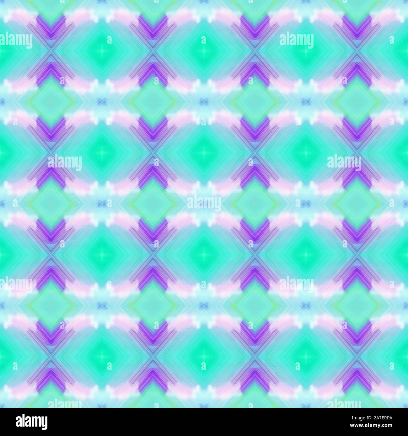 seamless pattern with sky blue, bright turquoise and lavender colors ...