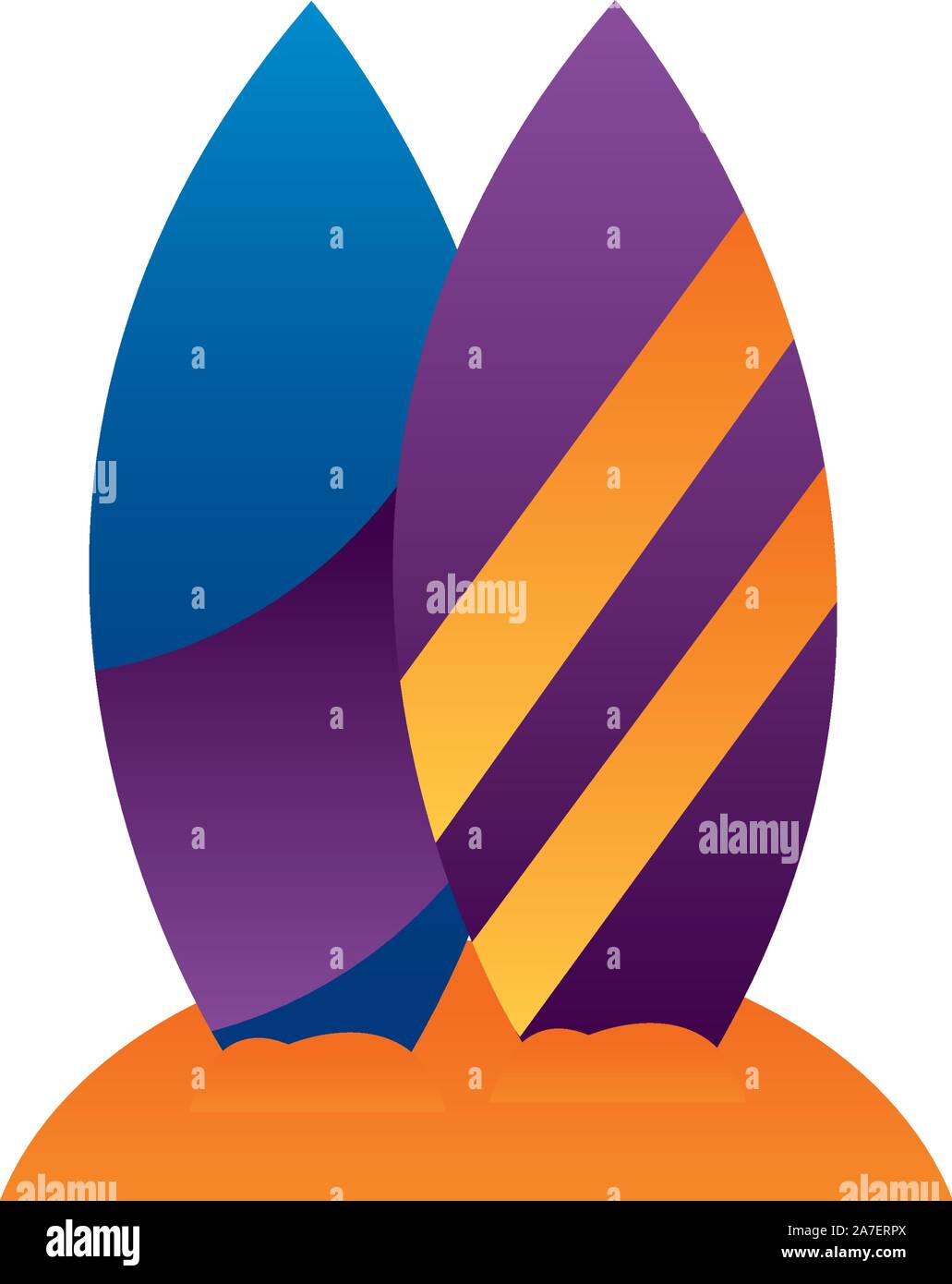 Isolated surfboard vector design Stock Vector Image & Art - Alamy