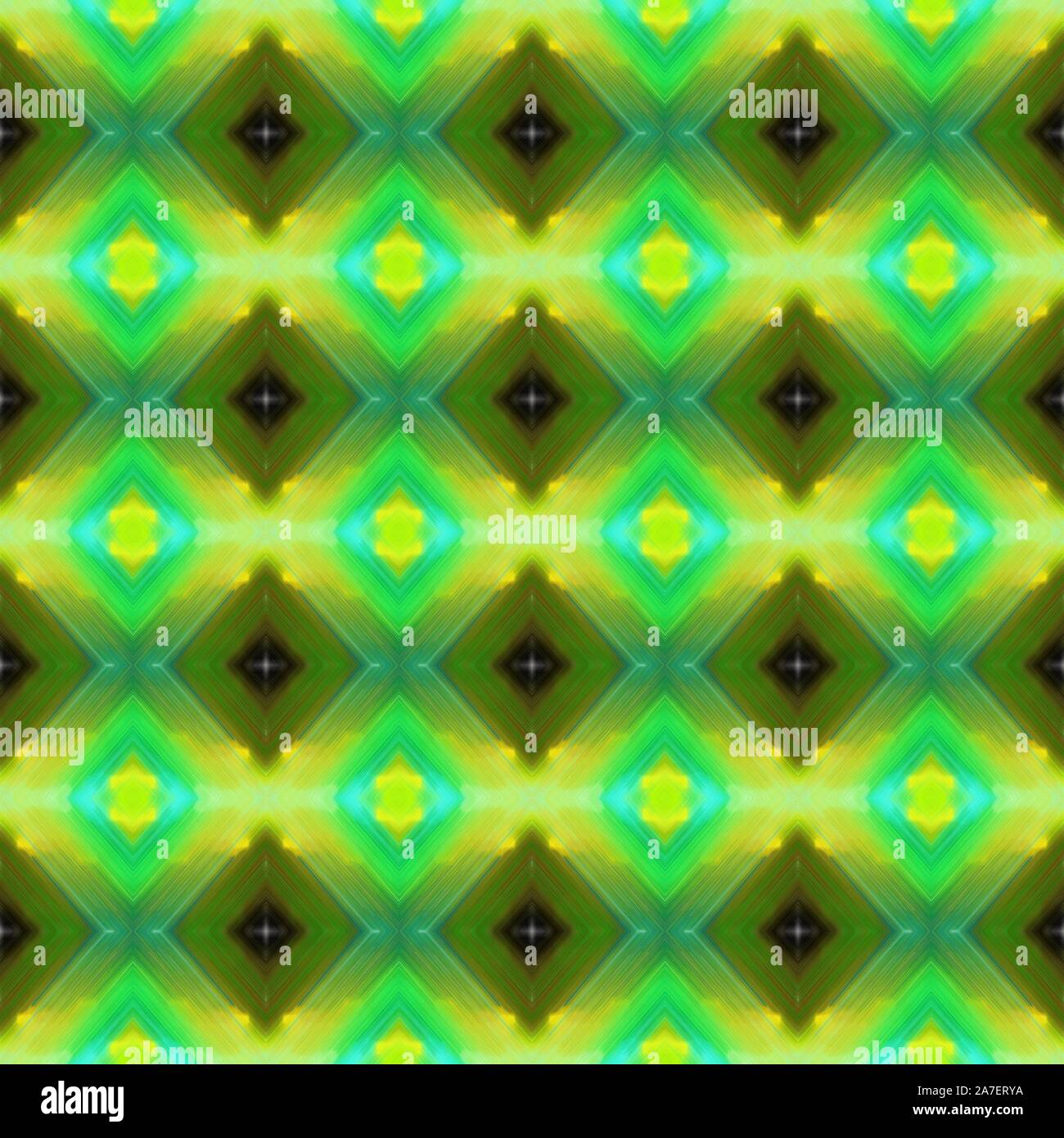endless repeating pattern with dark green, green yellow and very dark ...