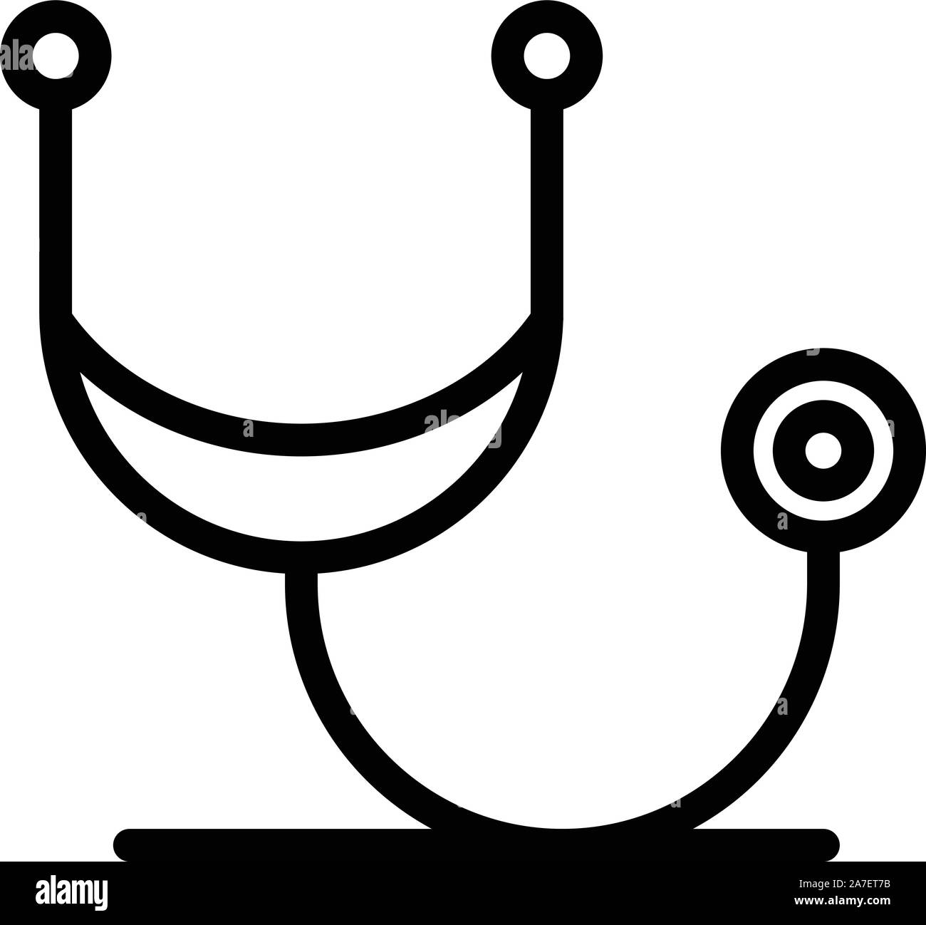 Stethoscope icon, outline style Stock Vector Image & Art - Alamy