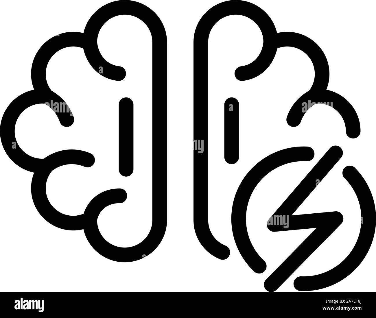 Brain boost icon, outline style Stock Vector Image & Art - Alamy