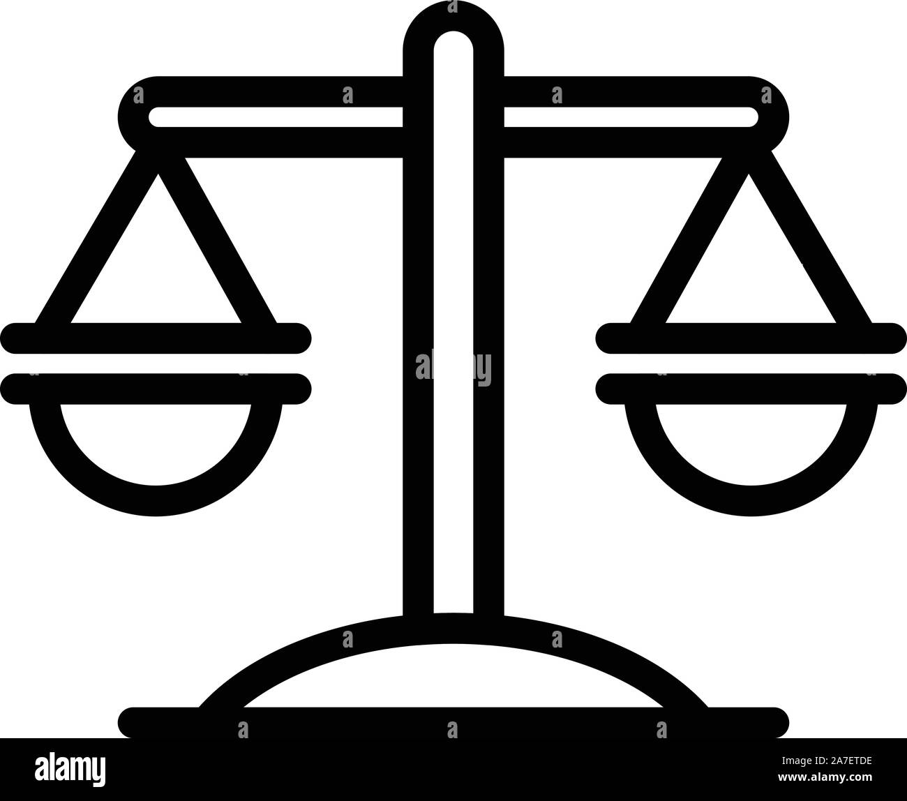 Balance icon, outline style Stock Vector Image & Art - Alamy