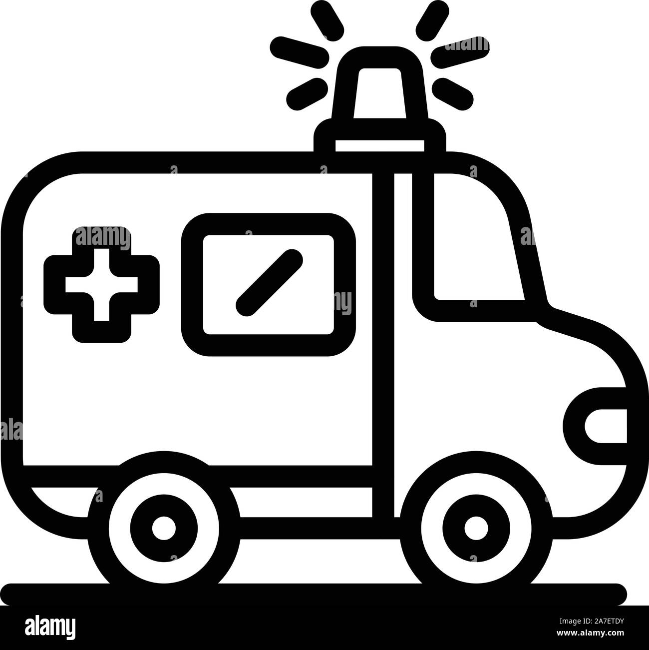 Ambulance car icon, outline style Stock Vector Image & Art - Alamy