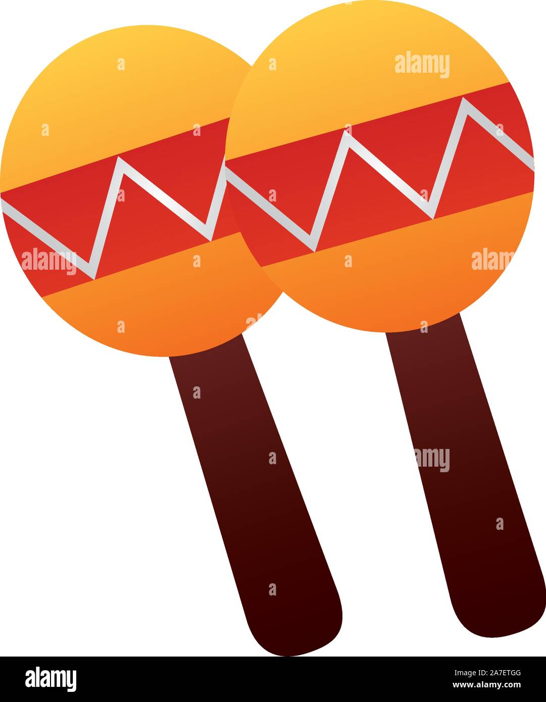 Isolated maraca instrument vector design Stock Vector Image & Art - Alamy