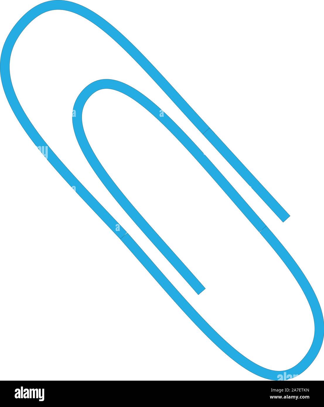 paper clip icon on white background. flat style. paper clip sign for ...