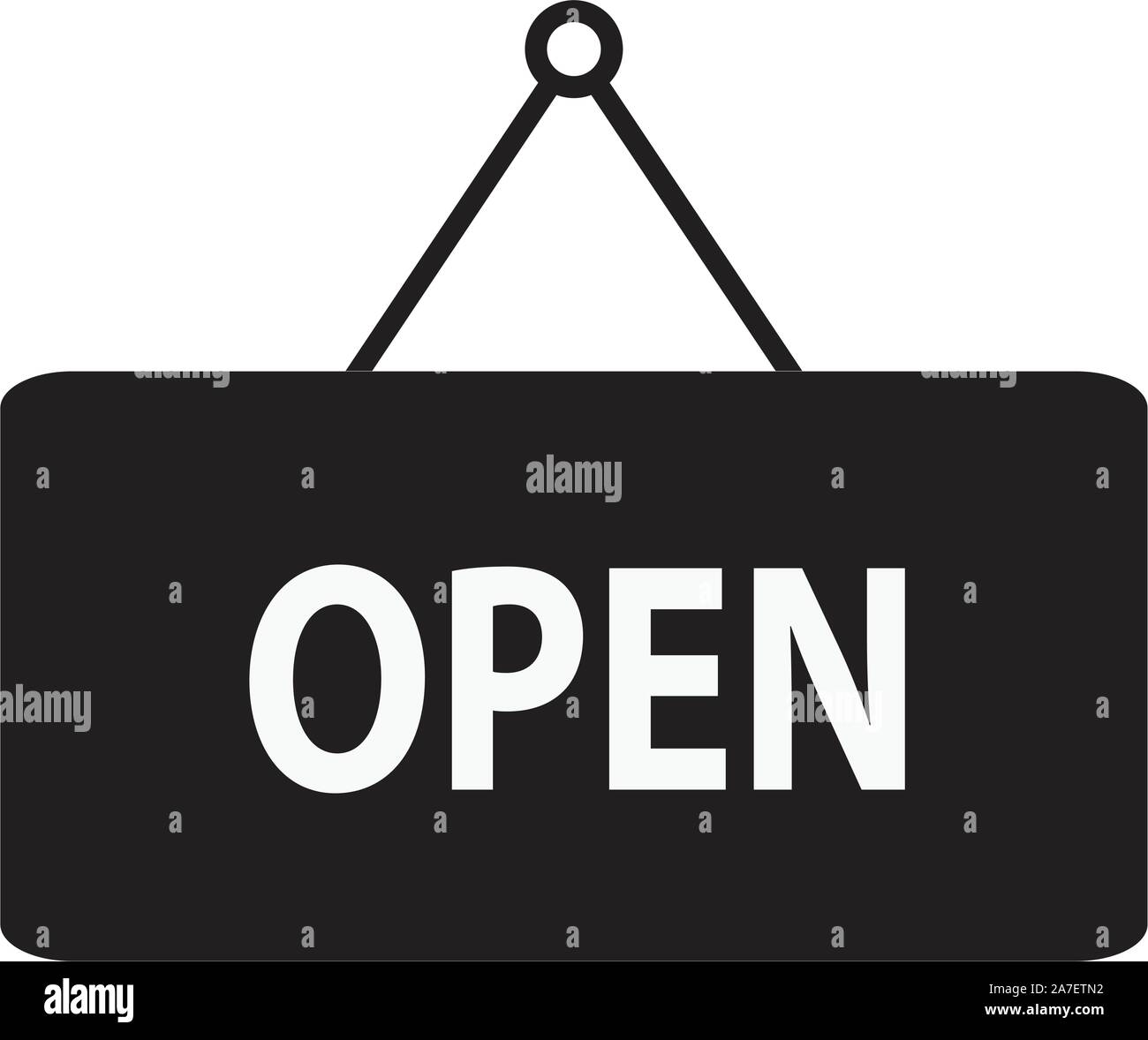 open icon on white background. flat style. open sign for your web site ...