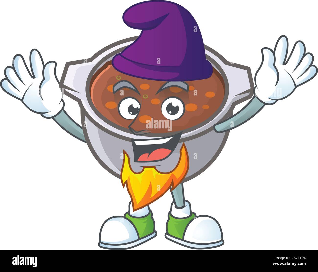 baked beans in bowl with elf mascot Stock Vector Image & Art - Alamy