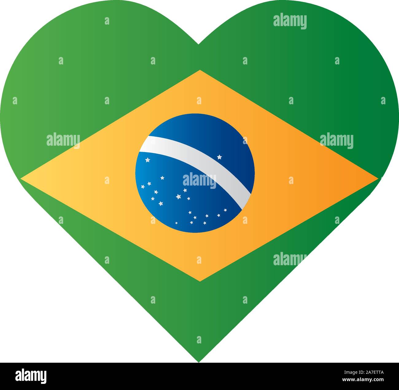 Isolated brazil flag vector design Stock Vector Image & Art - Alamy