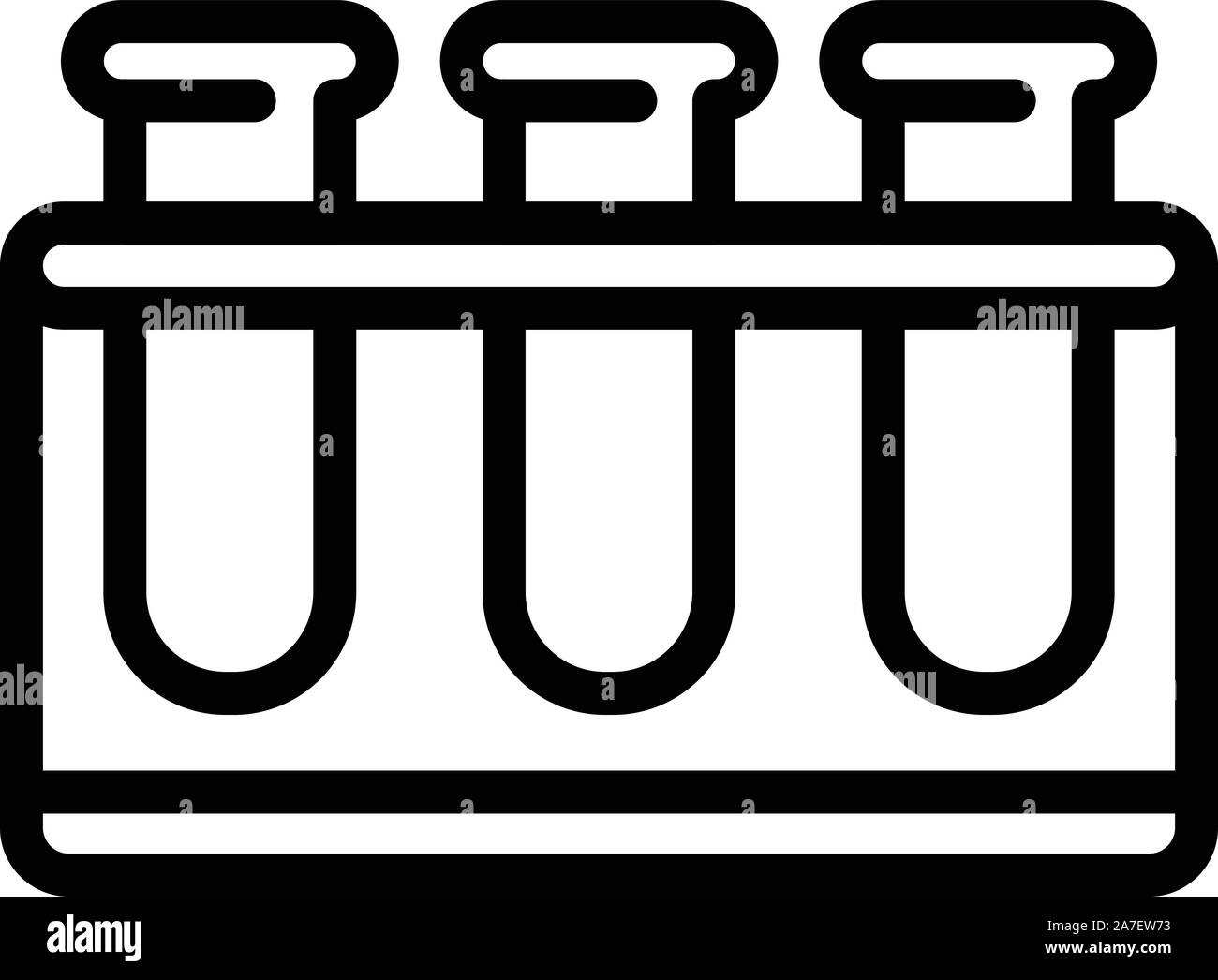 Test tube stand icon, outline style Stock Vector Image & Art - Alamy