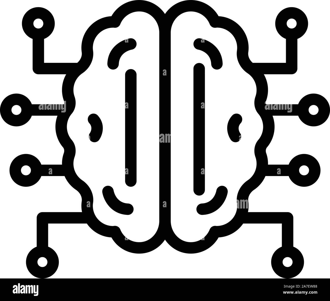 Brain mental disease icon, outline style Stock Vector Image & Art - Alamy