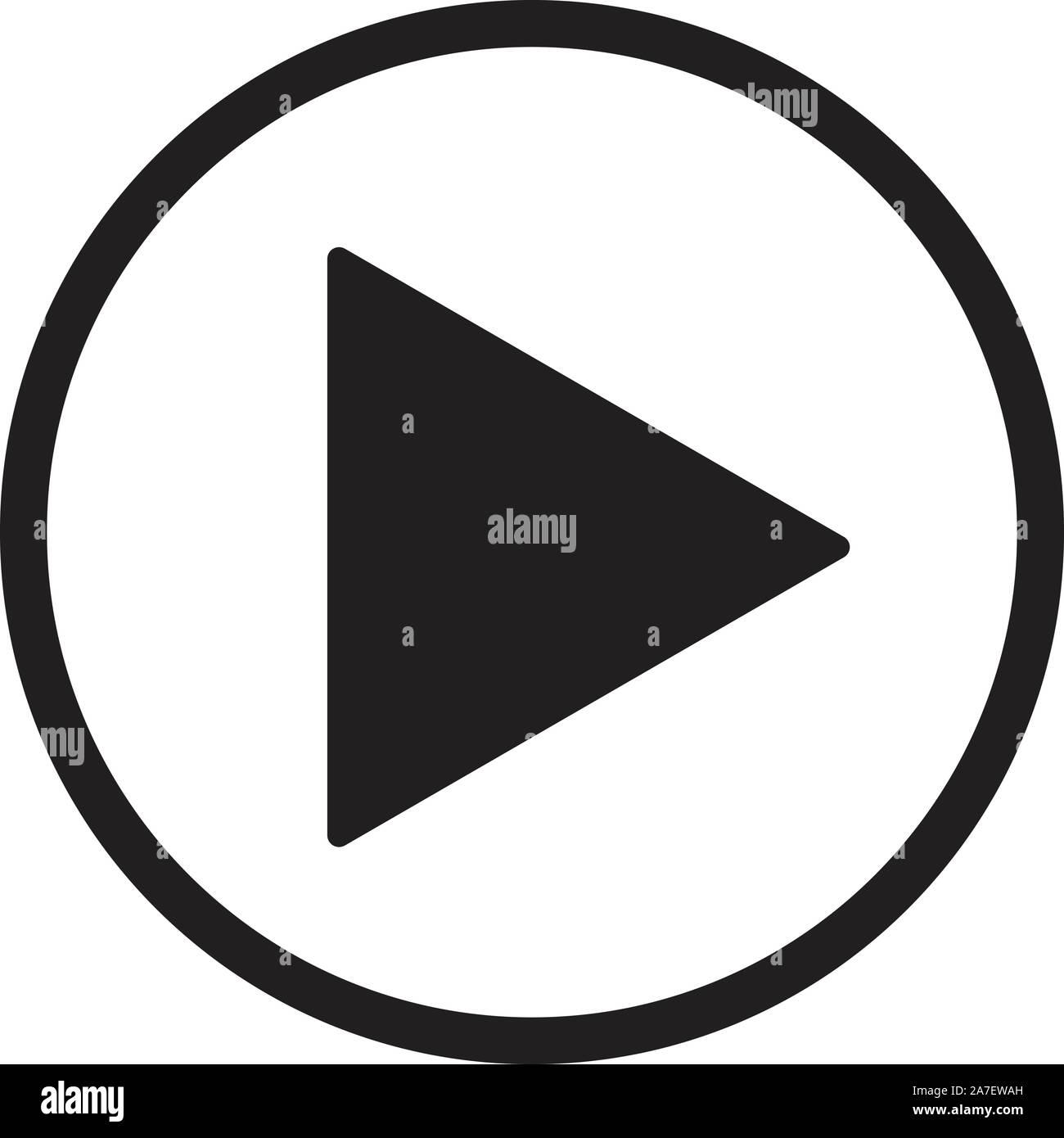play sign. play button on white background. flat style. play icon for ...