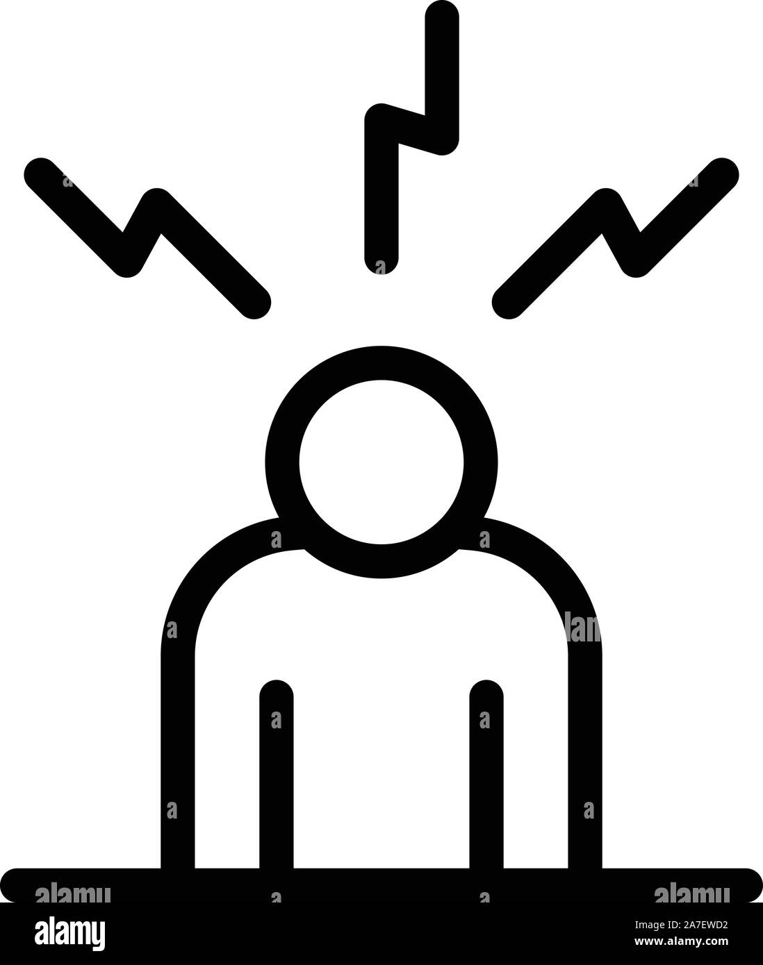 Pensive figure sitting Stock Vector Images - Alamy