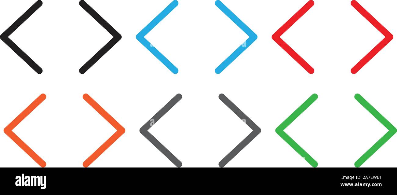 previous and next icon on white background. flat style. previous and ...