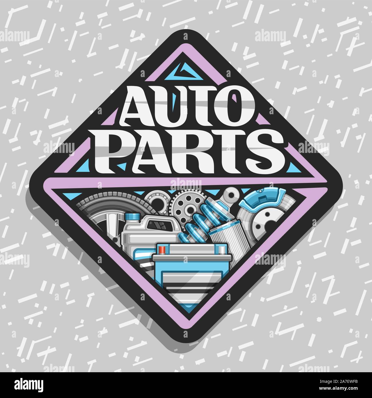 Engine spare parts Stock Vector Images - Alamy