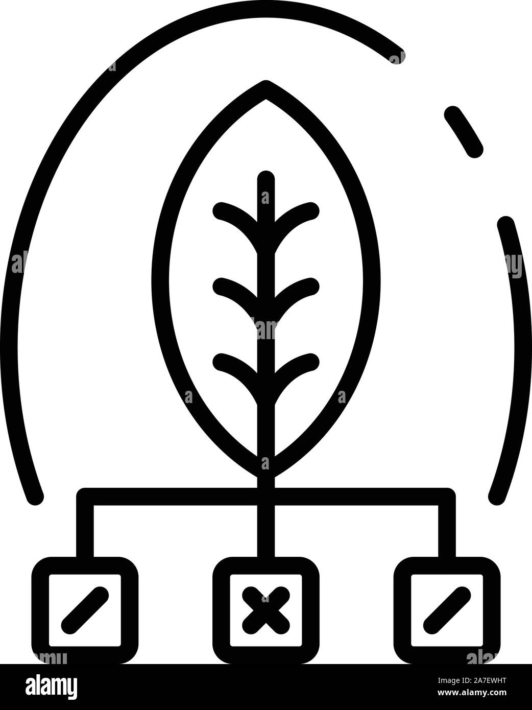 Eco leaf smart grow Cut Out Stock Images & Pictures - Alamy