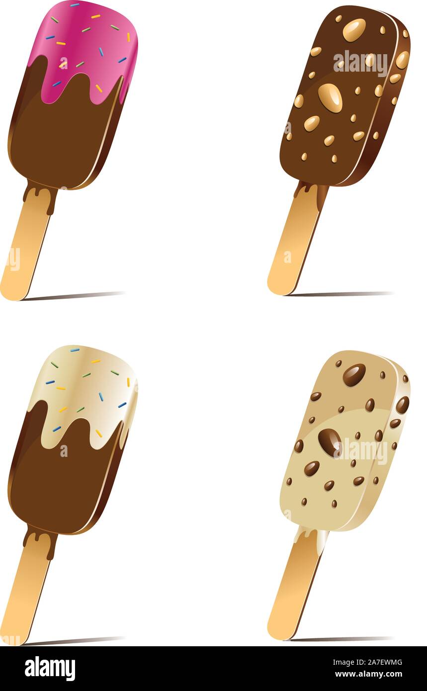 Frozen lollies Stock Vector Images - Alamy