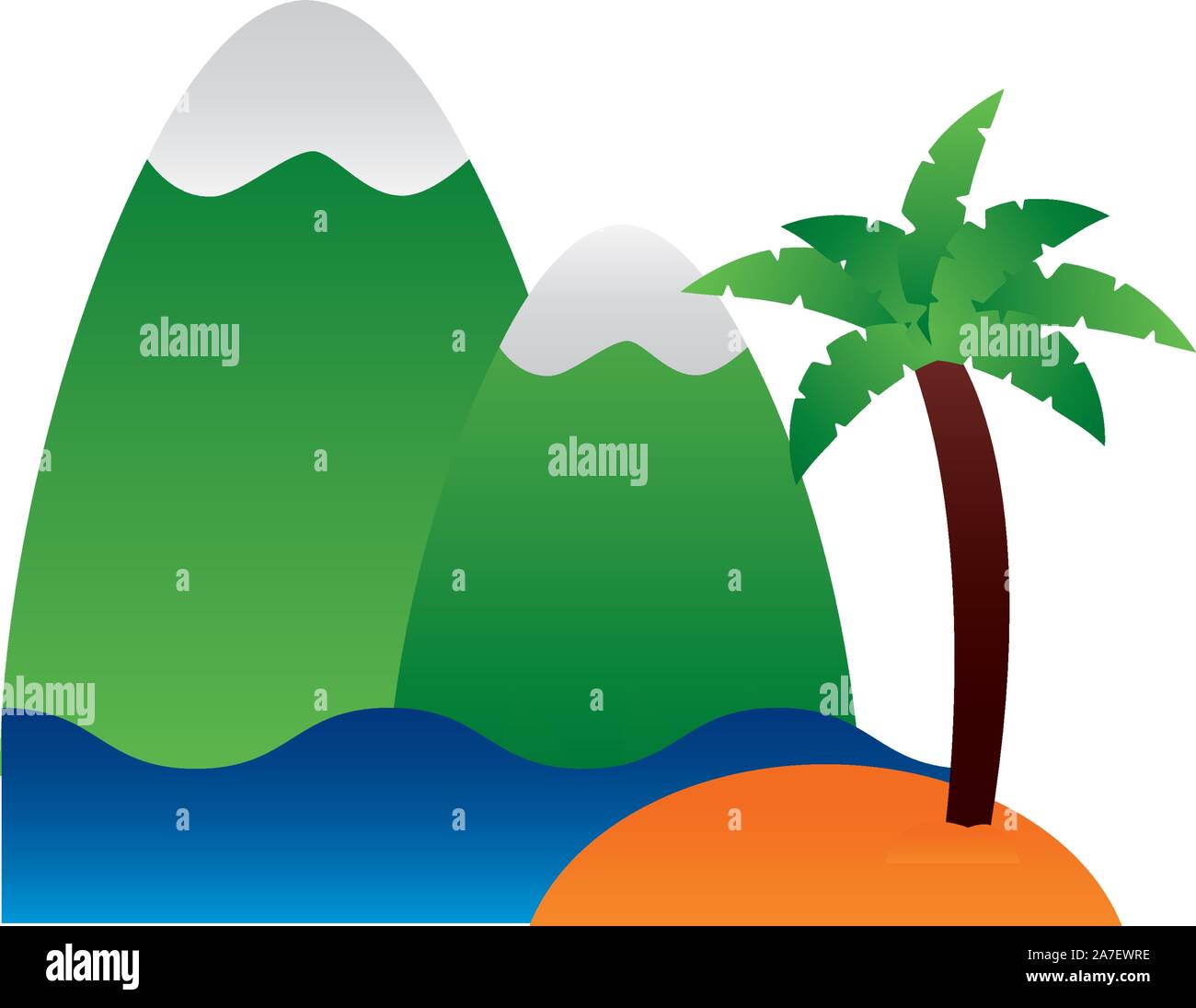 Palm tree of summer season design Stock Vector Image & Art - Alamy