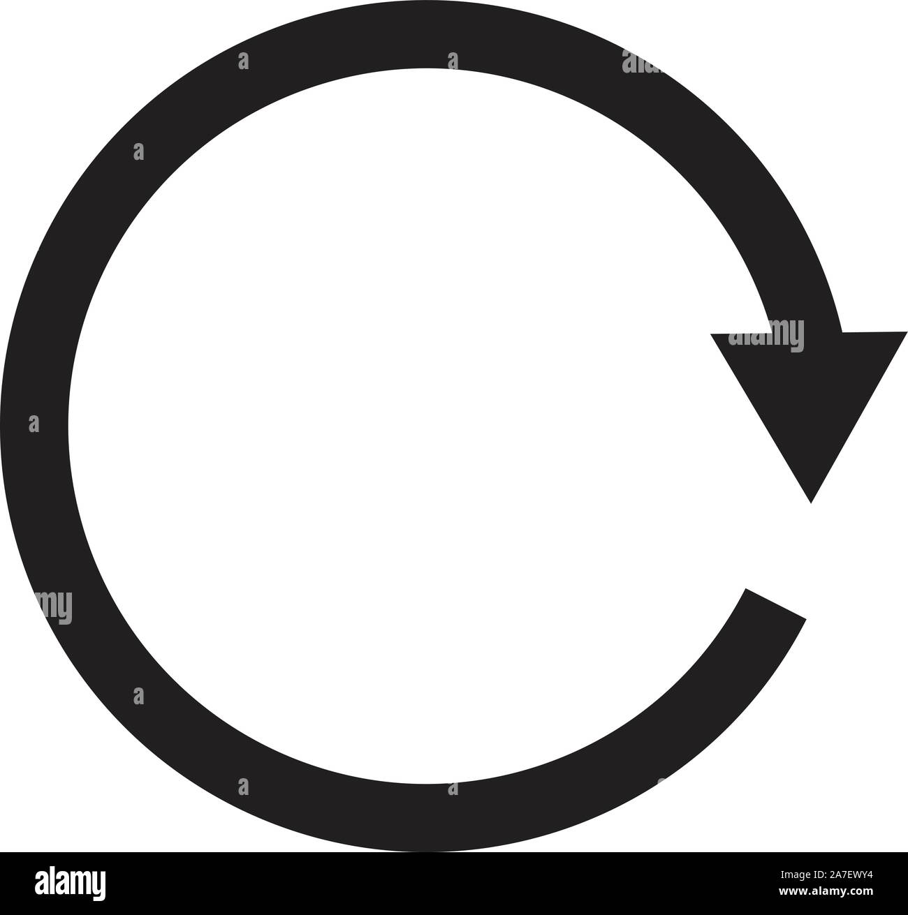 replay icon on white background. flat style. repeat sign icon for your ...