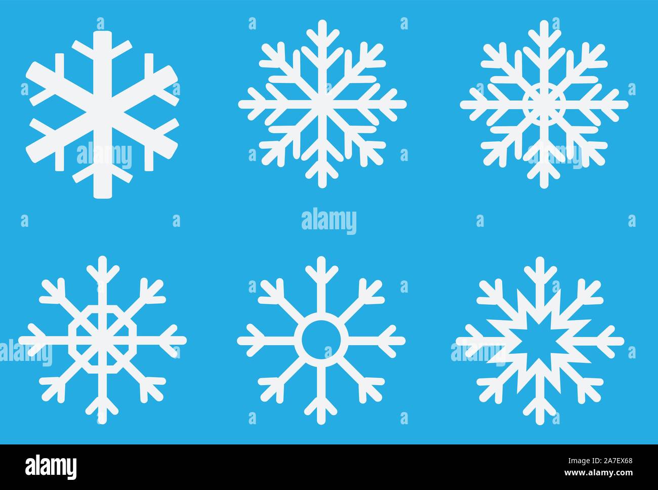 snowflake refrigerator. snowflake set for Christmas design. snowflake ...